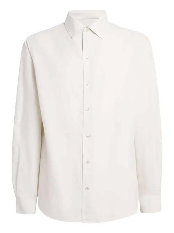 Agnona Silk-cotton Shirt - Grey