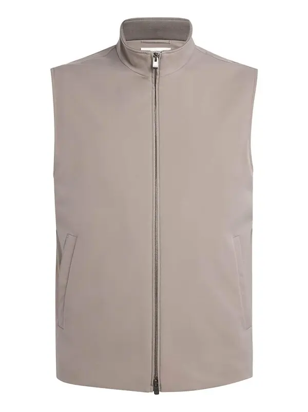 Agnona Technical Fabric Gilet - Grey