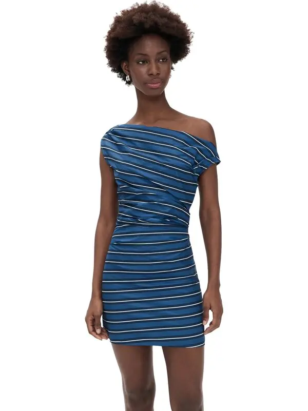 Staud Phare Mini Dress - Echo Stripe