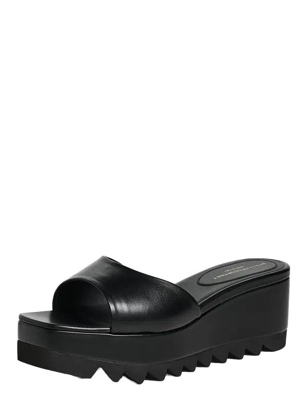 Stella McCartney Sneakelyse Slide Alter Mat Wedges - Black