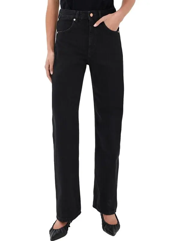 Bite Studios Ease Cotton Denim Jeans - Washed Black