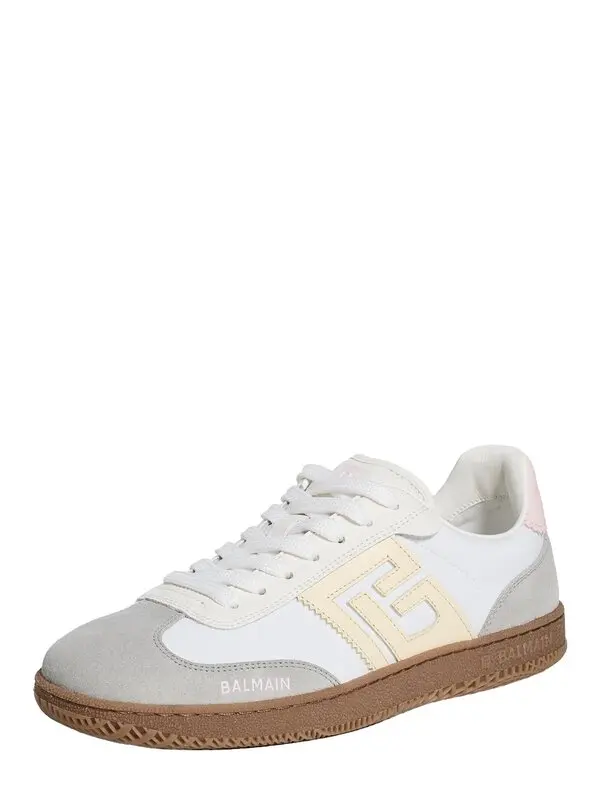 Balmain Swan Sneakers - G91- G91 Blanc/vanille/beige