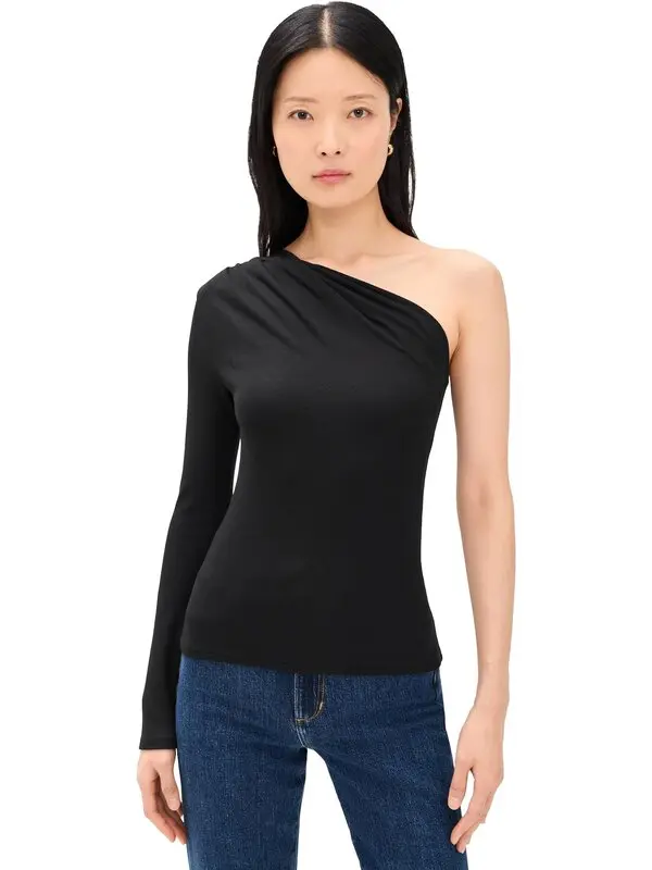 FAVORITE DAUGHTER The Edgy Top - Black