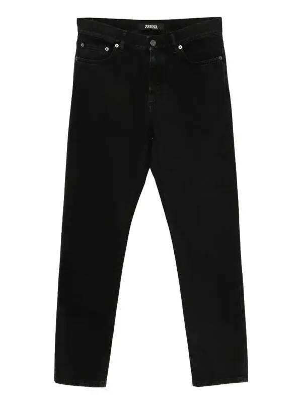 Zegna City Regular Fit Jeans - Black
