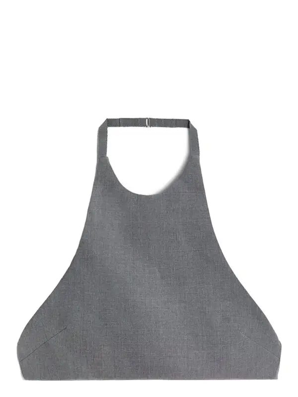 JIL SANDER Poplin Halter Top - Grey