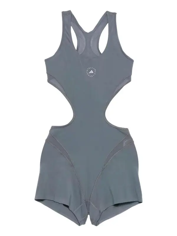 Adidas By Stella McCartney Cut-out Jumpsuit - Blue