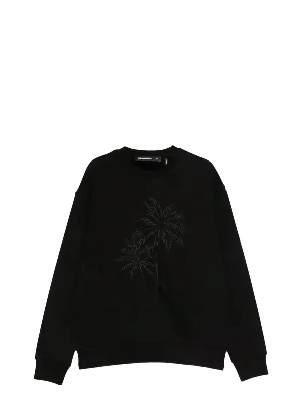 Karl Lagerfeld Embroidered Sweatshirt - Black