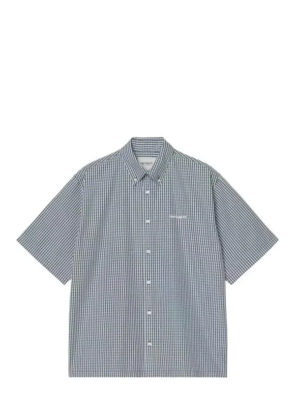 Carhartt Work In Progress Groff Buttoned Checked Shirt - Blue