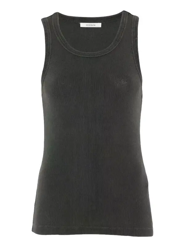 ENTIRE STUDIOS Ribbed Tank Top - Black