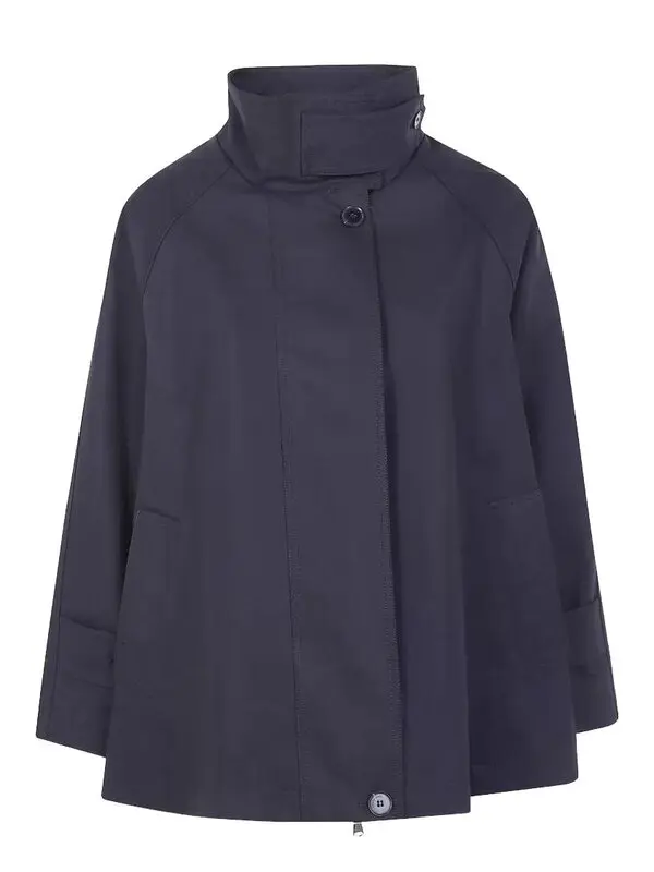 Liviana Conti Notched Collar Jacket - Blue