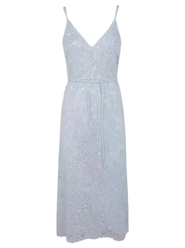 TWINSET Lace Sequin Dress - Blue