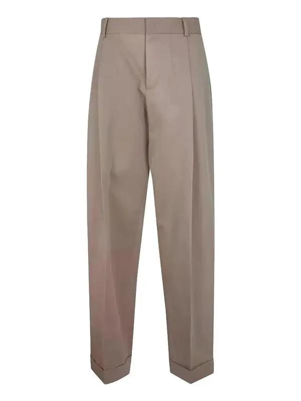 Dsquared2 Cuffed Pleated Trousers - Neutrals