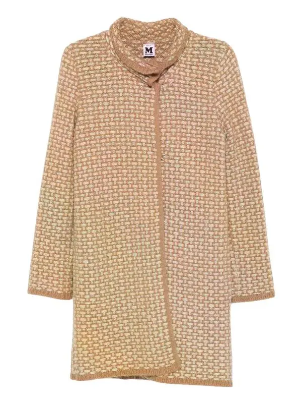Missoni 2000s Textured Merino Wool Coat - Brown