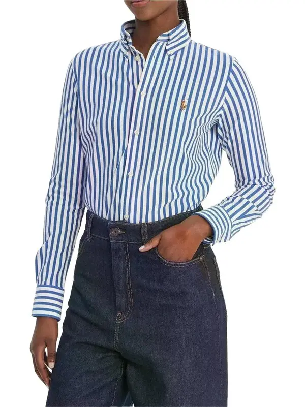 Polo Ralph Lauren Striped Oxford Shirt - Blue