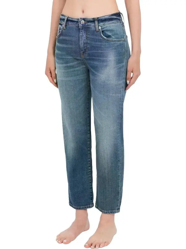 DEPARTMENT 5 Faded Straight-leg Jeans - Blue