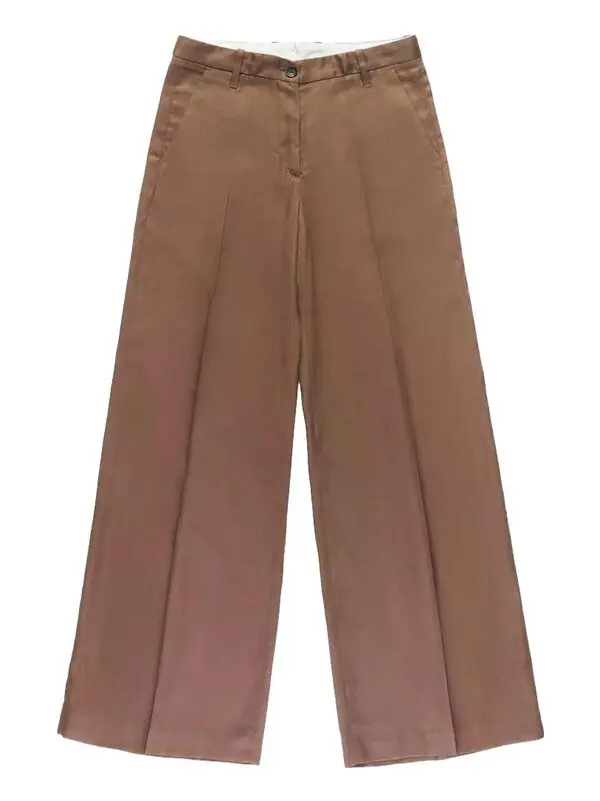 NINE:INTHE:MORNING Nadia Straight Trousers - Brown