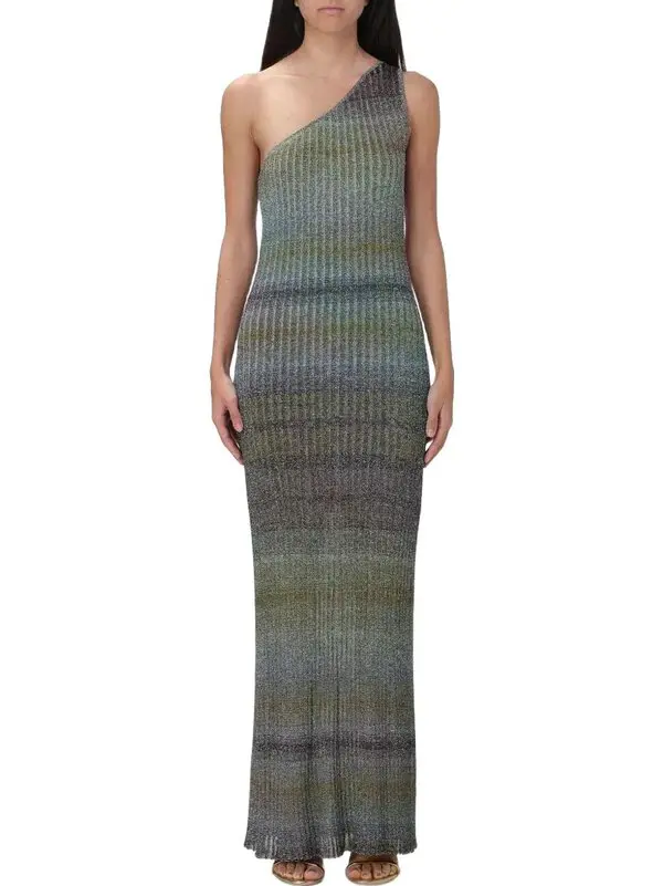 Missoni One-shoulder Maxi Dress - Grey