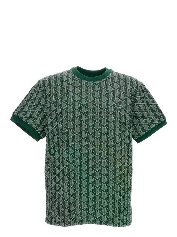 Lacoste Geometric-print T-shirt - Green