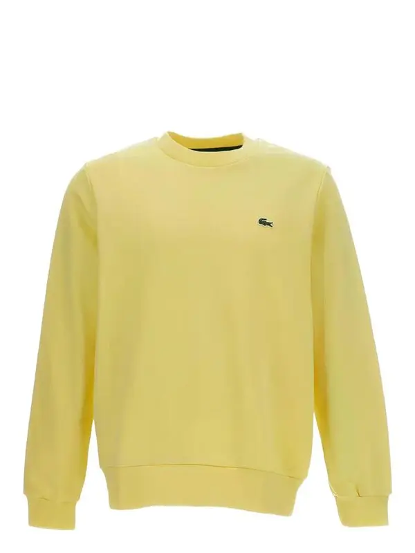 Lacoste Logo Crew-neck Sweater - Yellow