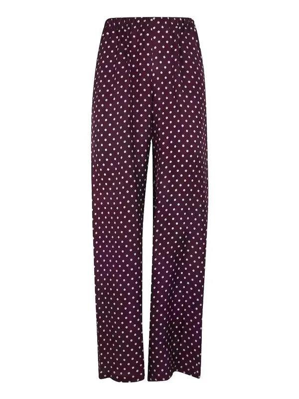 LAURA URBINATI Polka-dot Trousers - Purple