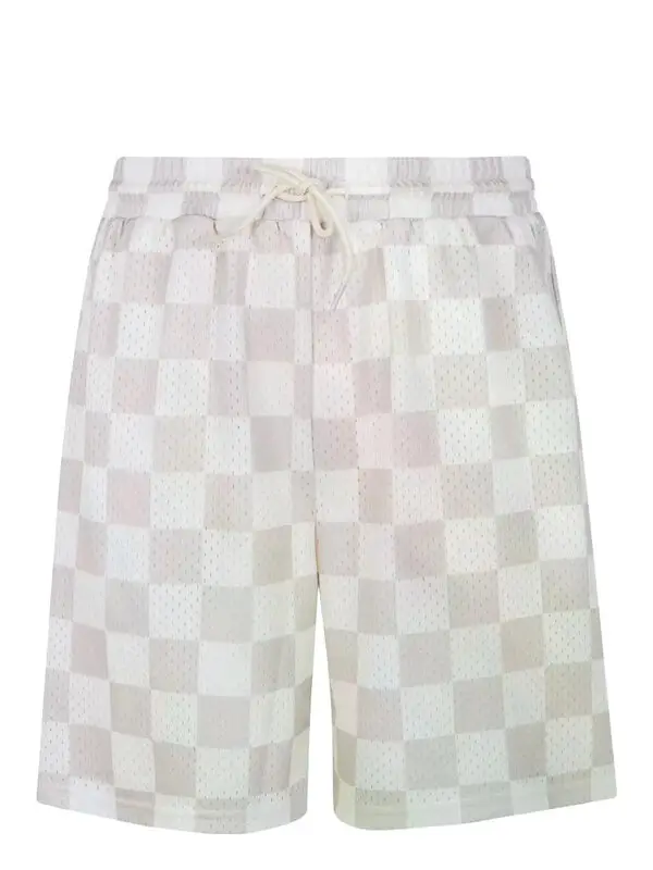 LES DEUX Checkered Trousers - White