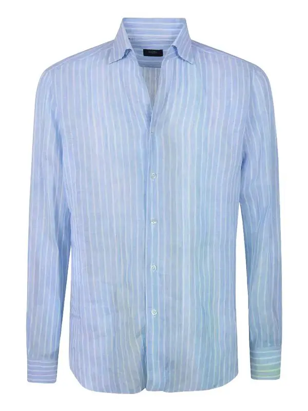 BARBA NAPOLI Striped Shirt - Blue
