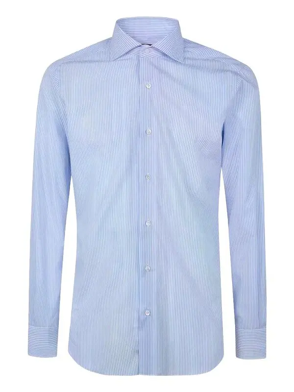 BARBA NAPOLI Striped Shirt - Blue