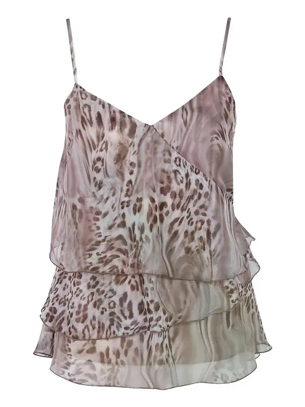 BLUGIRL Animal-print Ruffled Top - Neutrals