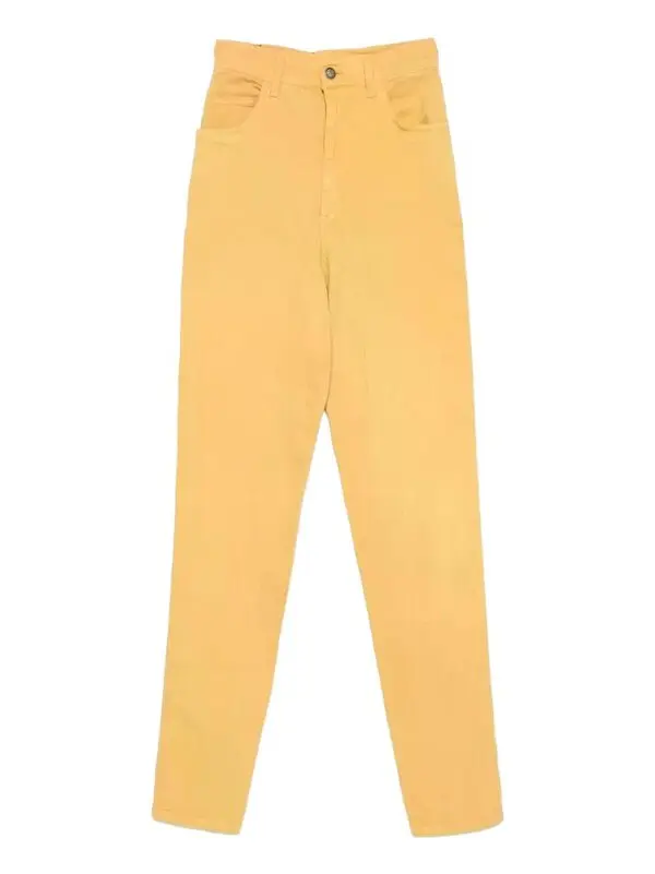 Versace 1990s Trousers - Yellow
