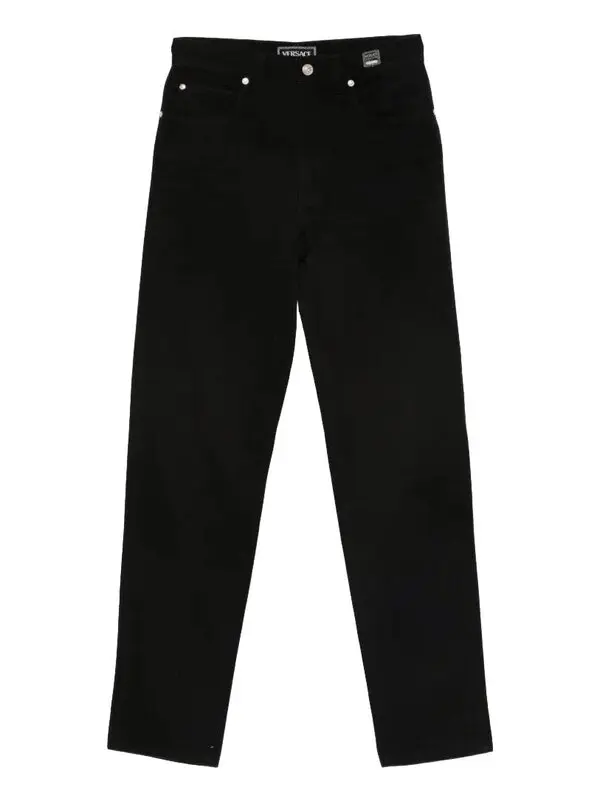 Versace 1990s Cotton Trousers - Black