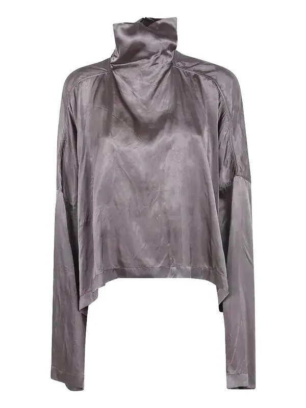 Rick Owens High-neck Blouse - Grey