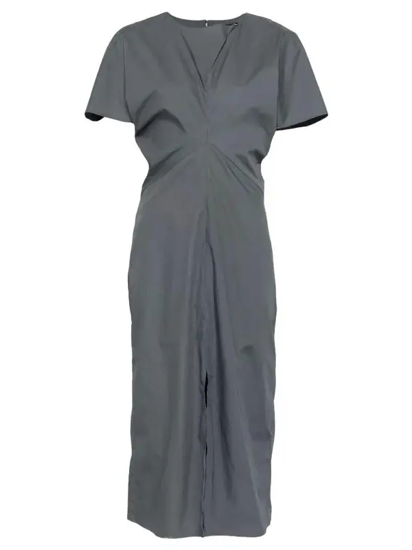 Soeur Ella Crew-neck Midi Dress - Grey