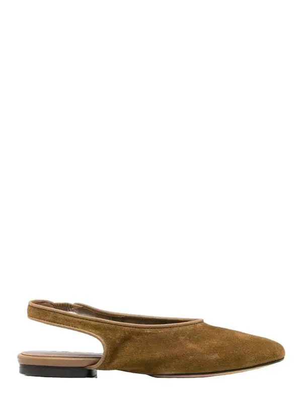 Soeur Heeled Slingback Mules - Brown