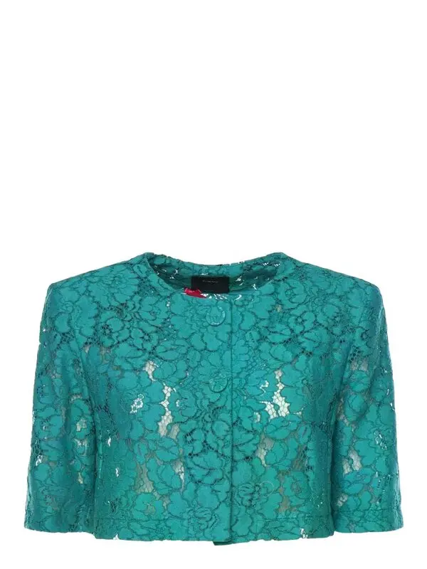 Pinko Lace Cotton Spencer Jacket - Green