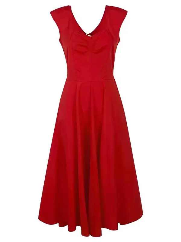 Aspesi Open Back Dress - Red