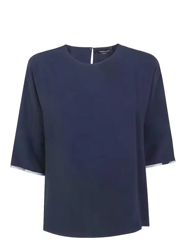 Fabiana Filippi Flared Top - Blue