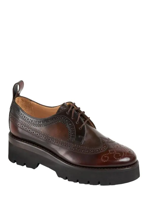 THE OFFICE OF US Miss Lucy Platform Derby - Brown Multi