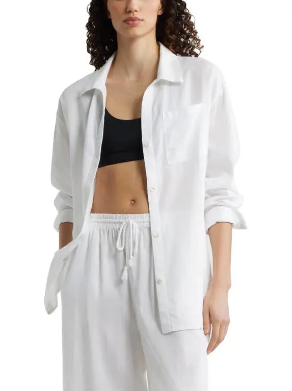 Nordstrom Cover-up Shirt - White
