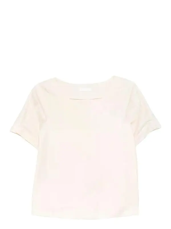 SUSANNE BOMMER Short Sleeve Blouse - Neutrals
