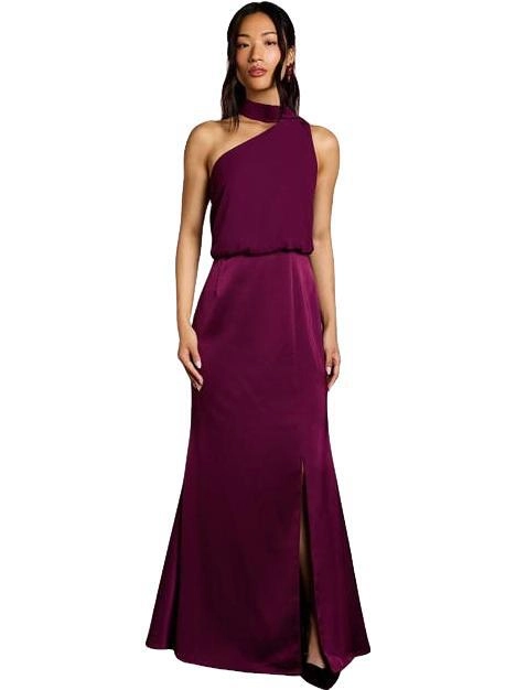 Coast One Shoulder Maxi Dress - Fig