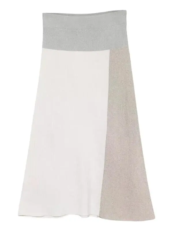 Lorena Antoniazzi Colourblock Midi Skirt - Neutrals