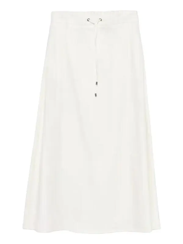 Lorena Antoniazzi Drawstring Midi Skirt - White