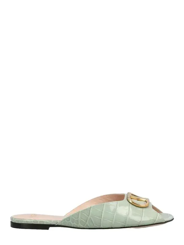 Valentino Garavani Logo Sandals - Green