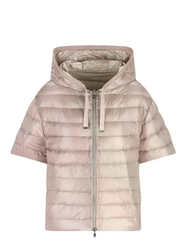 Herno Quilted Short-sleeve Coat - Pink