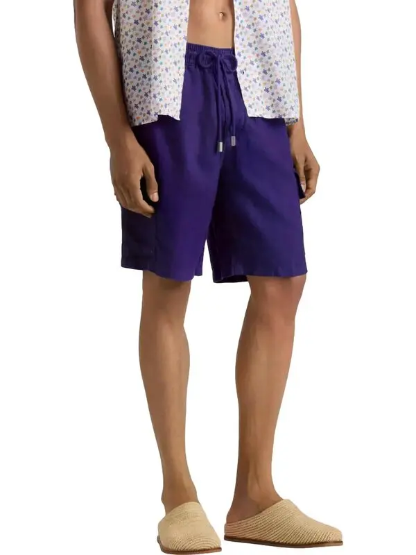 Vilebrequin Linen Bermuda Shorts - Purple