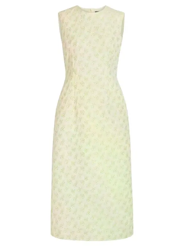 Simone Rocha Floral Print Dress - Neutrals