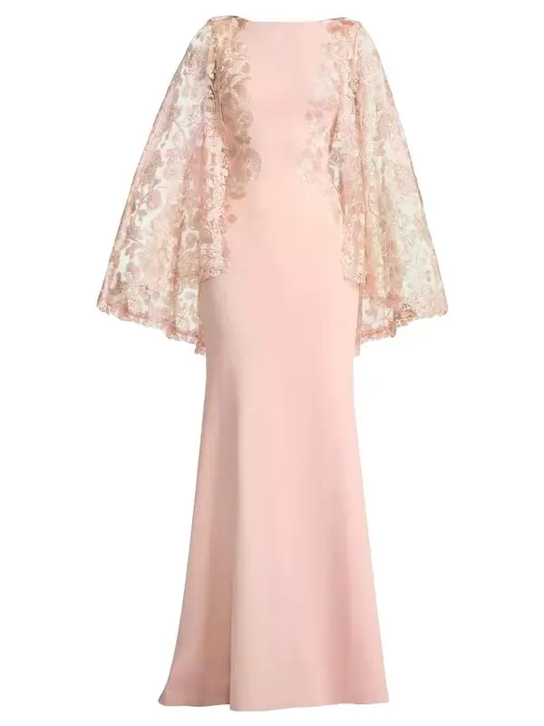 Tadashi Shoji Floral Lace Dress - Pink