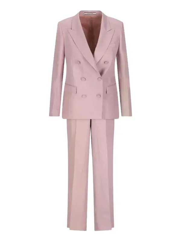 Tagliatore Double-breasted Lapel Suit - Pink