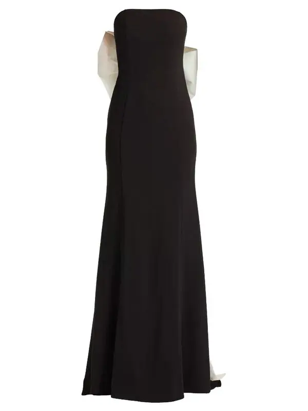 Tadashi Shoji Bow Strapless Gown - Black