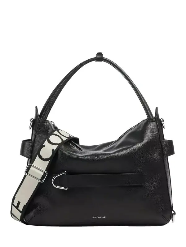 COCCINELLE Detachable Strap Shoulder Bag - Black